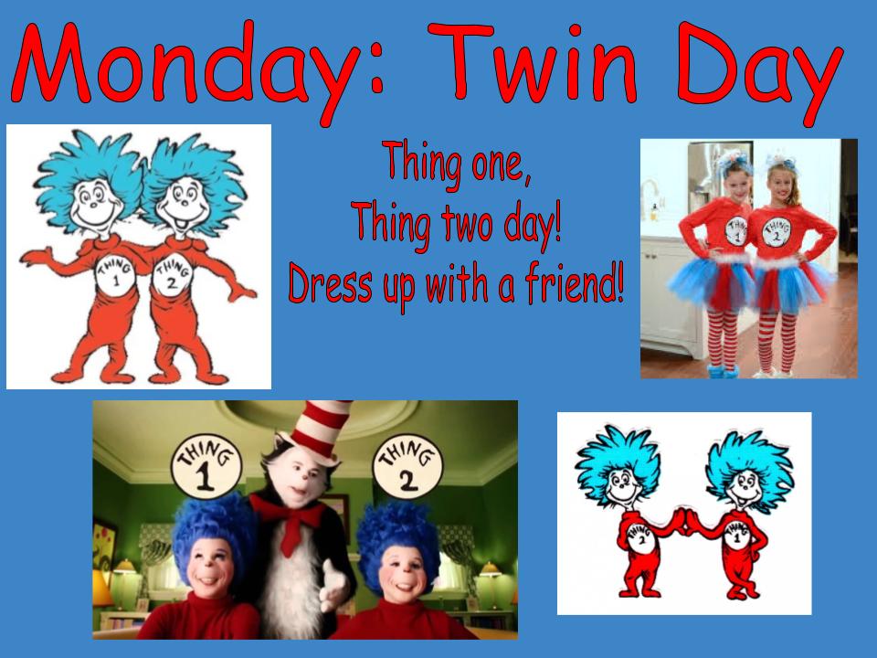 Spirit Week: Monday is Twin Day | STEM Middle School